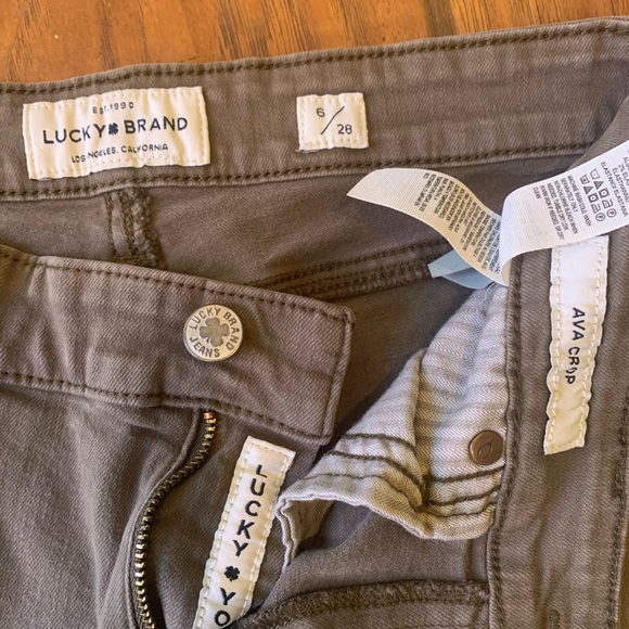 Lucky Brand | Jeans | Womens Lucky Brand Ava Crop Olive Green | Poshmark